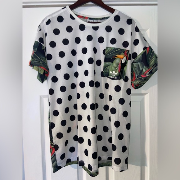 adidas | Shirts | Adidas Originals Toucan Polka Dot Foliage | Poshmark